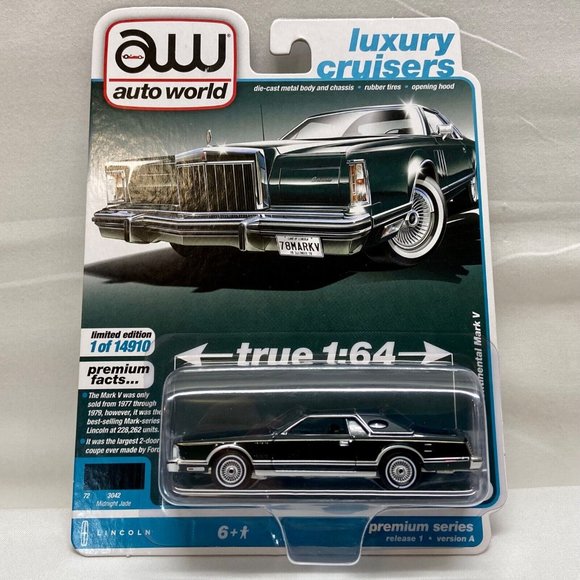 Auto World | Toys | Auto World 978 Lincoln Continental Mark V Luxury ...